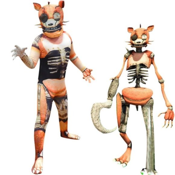 Costumes | Fnaf Five Nights At Freddys Foxy The Pirate Costume Jumpsuit ...